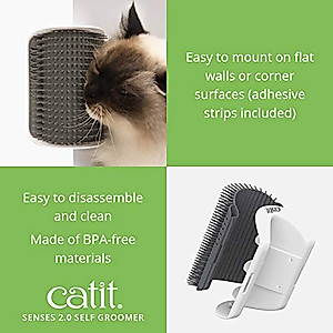 Catit Senses 2.0 Self Grooming Cat Brush and Interactive Cat Toy