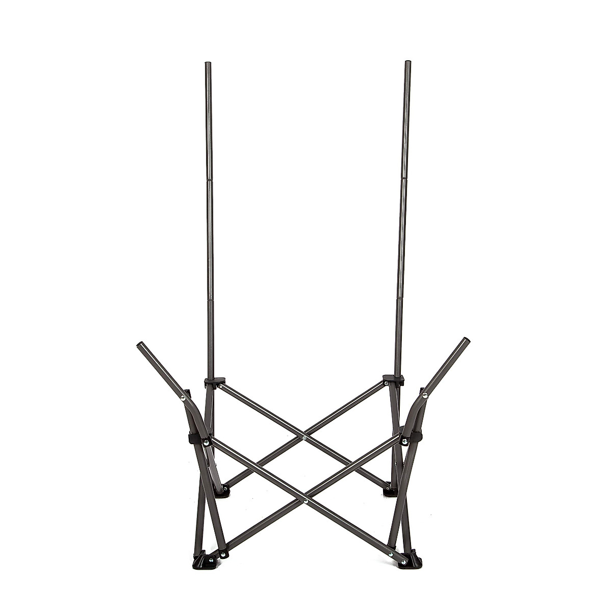 MacSports XP High-Back Folding Camping Chair | Outdoor Back/Lumbar Support, Lightweight (Weighs Under 6lbs), Heavy Duty (Supports 225lbs), for Camping Hiking Gaming Backpacking Sports Hunting (Gray)