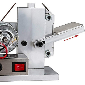 DOMINTY 110V Belt Sander Polishing Grinding Machine DIY Mini Belt Sander Knife Apex Edge Sharpener with 10PCS Abrasive Belts