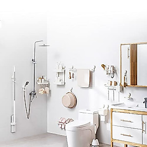 Urbanstrive Double Layer Suction Cup Soap Dish Holder with Drain for Shower/Sink/Bathroom, NO-Drilling, Removable, Powerful Max Hold 11lbs, White