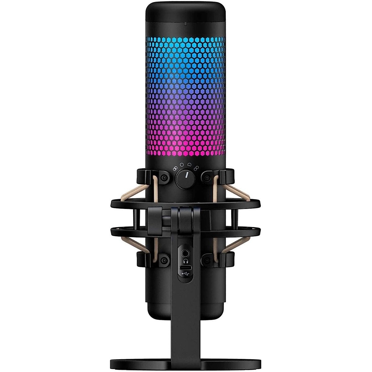 HyperX Newest QuadCast S - RGB USB Condenser Microphone for PC, PS4, Mac, Gaming, Streaming, Podcasts, Twitch, YouTube with GalliumPi Pop Filter