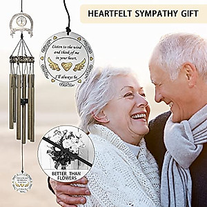 Wind Chimes for Outside,Memorial Wind Chimes with Tree of Life Symbol,Sympathy Wind Chimes for Loss of Loved One,Windchimes in Memory of a Loved One,Tree of Life Wind Chimes Perfect for Garden Decor