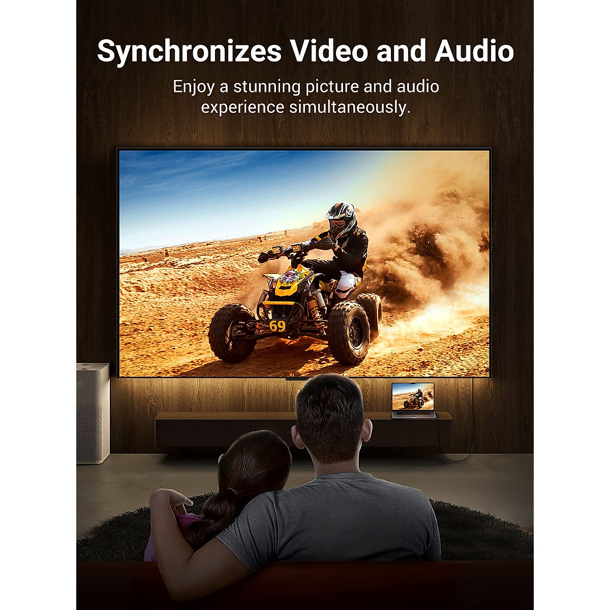 Ugreen 2Pack High Speed HDMI Port Saver Male to Female Adapter Right Angled 90 and 270 Degree