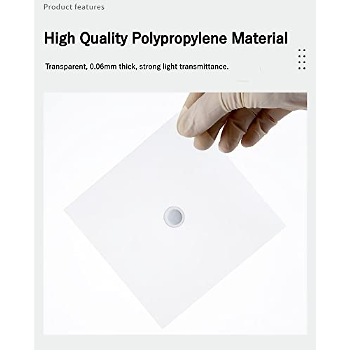 High Temperature Resistant Tissue Culture Sealing Film Triangular Flask Conical Flask Sterile Culture Container Breathing Film Sterile Sealing Film for Chemical Laboratory (12*12cm(MF16mm),250sheets)