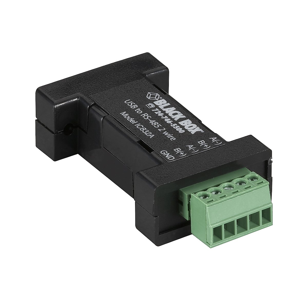Black Box USB 2.0 to RS485 2-Wire Converter, Terminal Block, 1-Port