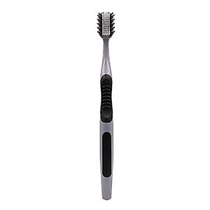 Ooak Toothbrush, Tapered V++Arc Bristles, 2 Pack Silver/Black