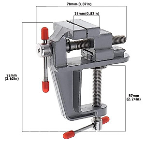 WUCID Mini Table Bench Vise Small Hobby Bench Vice Jewelers Hobby Clamps Table Repair Tool Portable Work Bench Vise