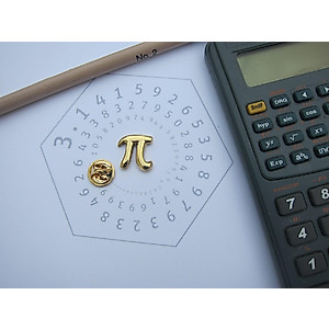 Jim Clift Design Pi Gold Lapel Pin - 100 Count