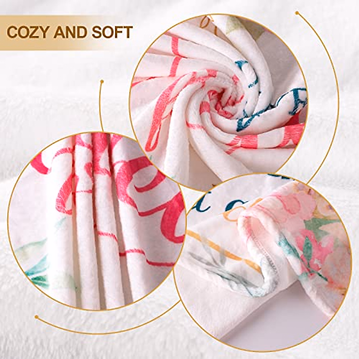 90th Birthday Decorations for Women,90th Birthday Gifts for Women,Best 90th Birthday Gifts,Happy 90th Birthday Decorations for Her,Wife,Sister,Friend,Soft Throw Blanket 50" X 60"