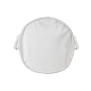 LR Home Interwoven Coastal Delight Indoor Outdoor Storage Basket, 21" x 21" x 21", Blue/Green/White