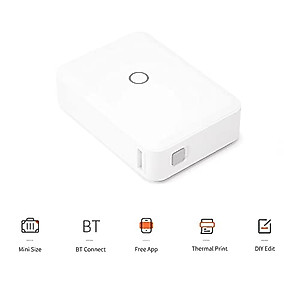 LIUYUNQI Label Maker Machine Mini Pocket Thermal Label Printer All in BT Connect DIY Date Journal Study Sticker
