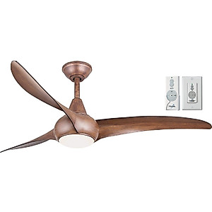 Minka-Aire F844-DK Light Wave 52" Ceiling Fan, Distressed Koa with Remote and Additional Wall Control