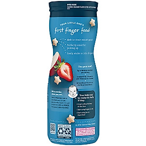 Gerber Graduates Puffs Strawberry Apple , 1.48 oz