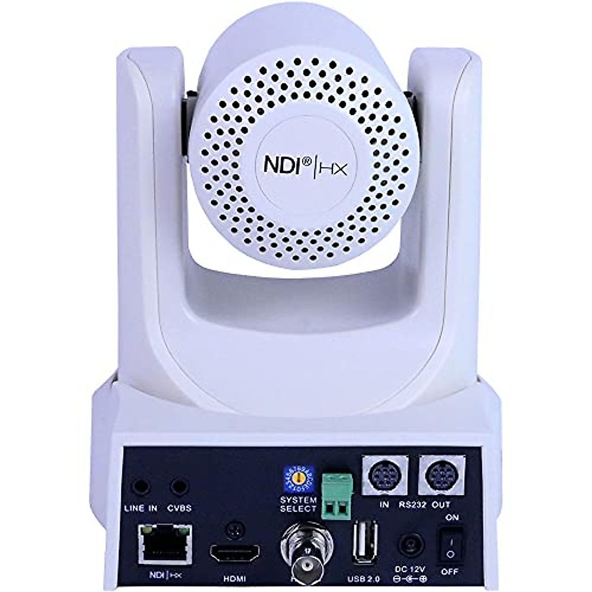 PTZOptics 30X-NDI Broadcast and Conference Camera (White) (PT30X-NDI-WH) + SuperJoy IP and Serial Controller + Universal Wall Mount Bracket (White) - Camera, Mount and Joystick Controller Bundle