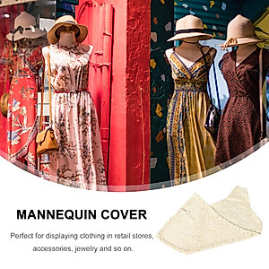 ULTECHNOVO Mannequin Stretch Cover Female Mannequin Lace Fabric Cover: Dressmaker Form Model Display Fitting Styling Tool for Designer Retail Boutique Store Complexion Female Mannequin Cover