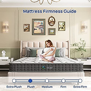 GOJEF Twin Mattress, 8 Inch Hybrid Mattress Twin Size, Memory Foam Mattress in a Box with Breathable Fabric & Supportive Steel Spring Coils, CertiPUR-US Certified & 100 Nights Trial