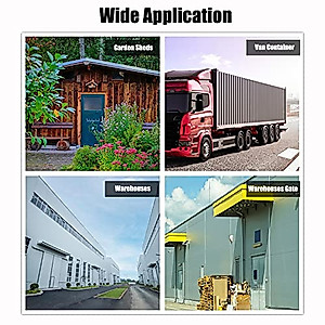 osea 2 Pack Van Door Padlock Heavy Duty Solid Steel Hasp 73MM Garage Shed Door Lock Security Padlock Nut with 4 Keys for Trucks, Gates, Vans and Vending Machines (A)