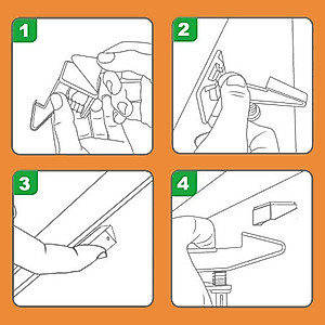 Cabinet Locks Child Safety Latches - OKEFAN 12 Pack Baby Proofing Cabinets Drawer Lock Adhesive Latch for Kids Proof Drawers No Drilling Tools Needed (White)