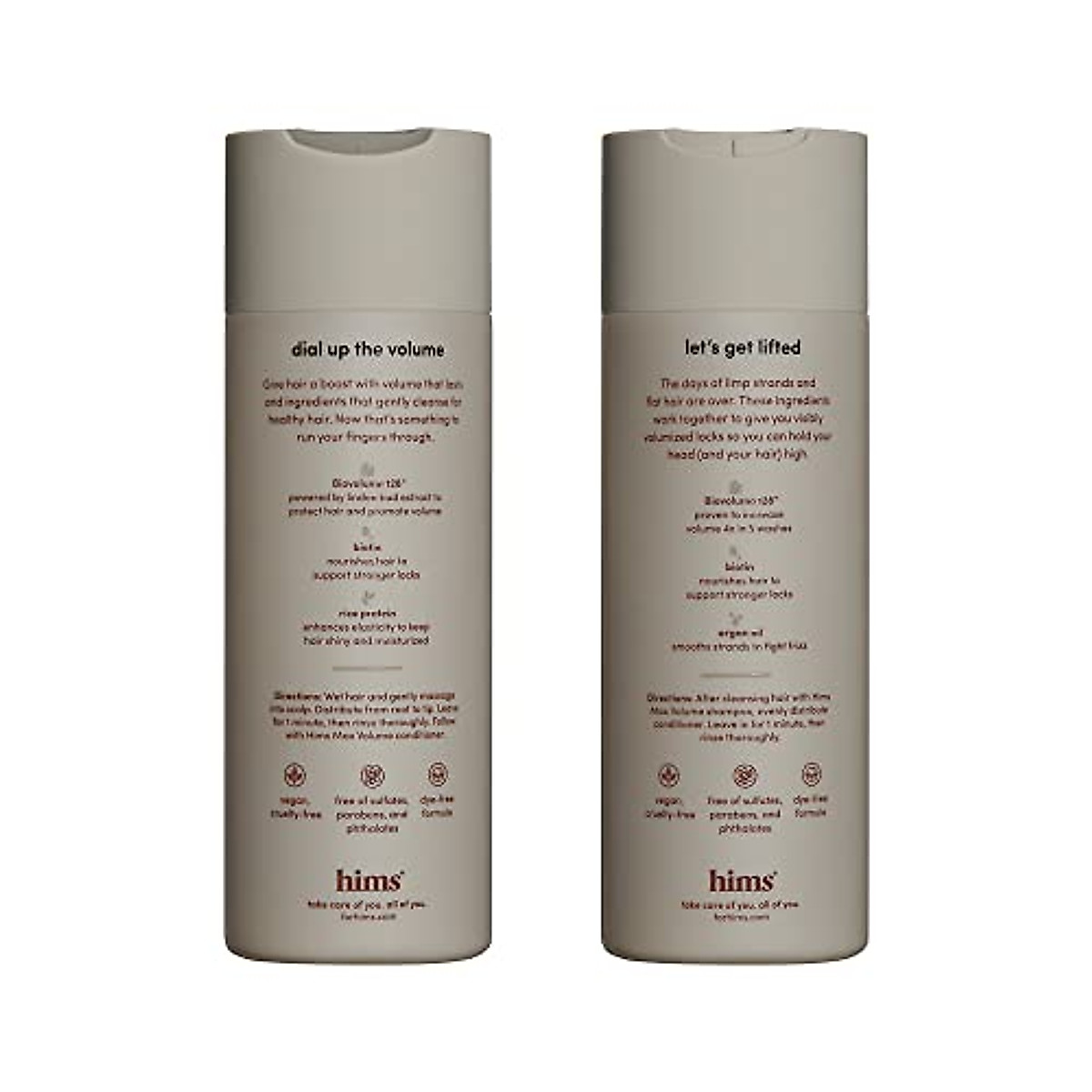 Hims Max Volume Shampoo & Conditioner Pack - Volumizing Shampoo and Conditioner for Men - Citrus Spice - Men's Natural Shampoo & Conditioner - 2 x 6.4 fl oz Bottles