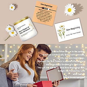 New Chapter Gifts, New Beginnings Gifts for Women, Congratulation Gifts for Women, New Job Gifts for Women - Lavender Scented Candle, Break Up, New Job, Engaged, Bracelet & Greeting Card Gifts Set