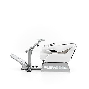 Playseat Evolution Sim Racing Cockpit | Comfortable Racing Simulator Cockpit | Compatible with all Steering Wheels & Pedals on the Market | Supports PC & Console | White