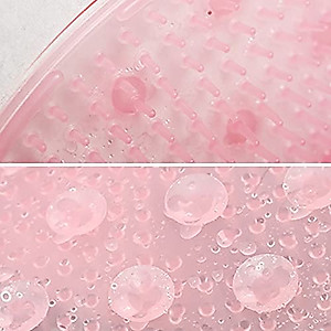 INGVY Dry Brushing Body Brush Strong Suction Cup Nonslip Silicon Silicone Bath Massage Pad Scrub Foot Skin Artifact Clean Shower Back Pad Accessories to