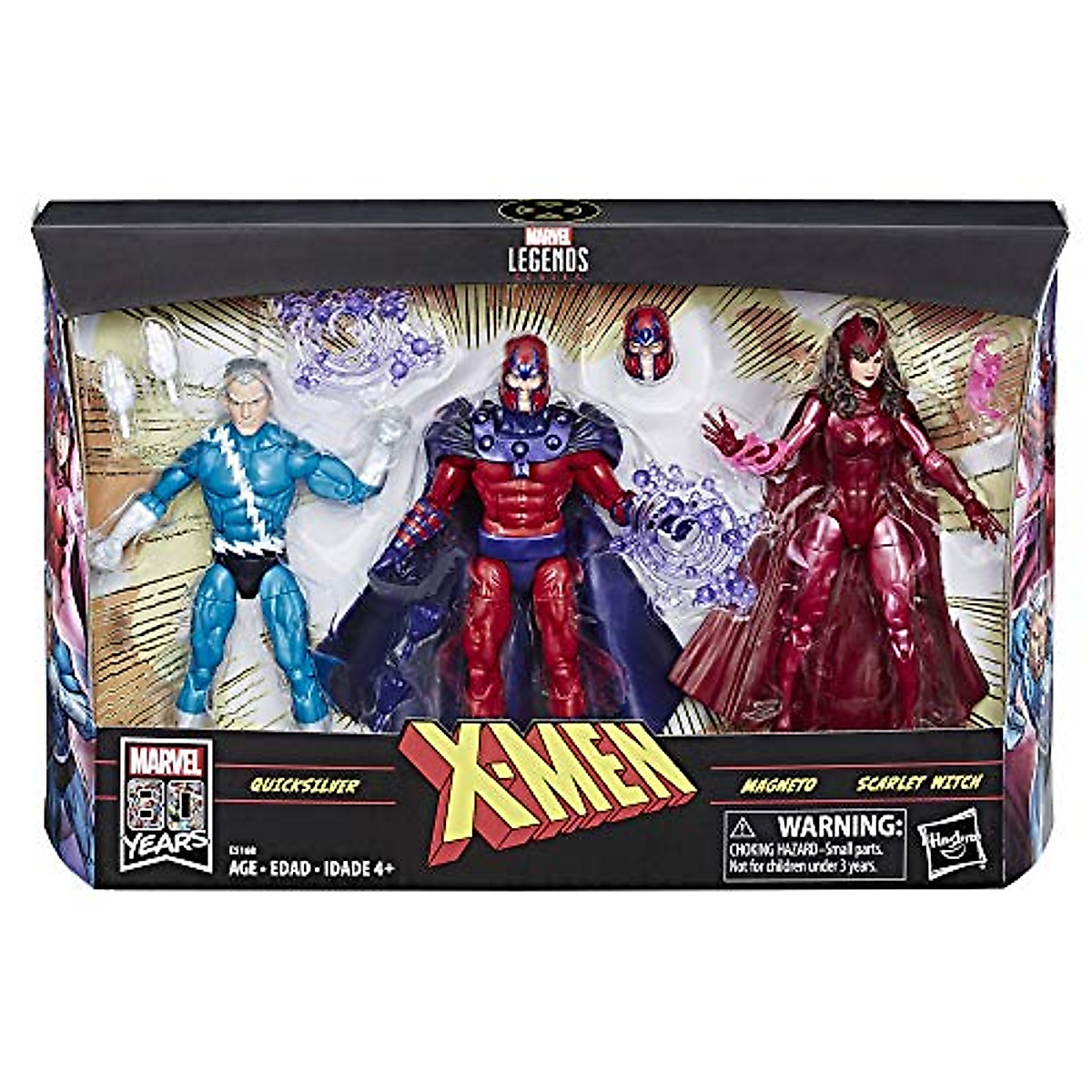 Marvel Legends Series 6" Family Matters 3 Pack with Magneto, Quicksilver, & Scarlet Witch Action Figures (Amazon Exclusive)