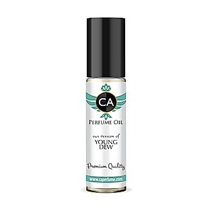 CA Perfume Impression of Estee L. Young Dew For Women Replica Fragrance Body Oil Dupes Alcohol-Free Essential Aromatherapy Sample Travel Size Concentrated Long Lasting Attar Roll-On 0.3 Fl Oz/10ml