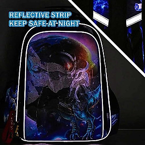 UFNDC 3PCS Dinosaur Backpack for Boys, 3D Kids Preschool Bookbag with Lunch Box, 16”Water Resistant School Bag for Elementary Toddler