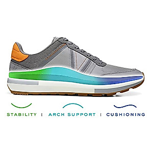 Vionic Men's Forrest Bradey Casual Sneaker-Supportive Walking Shoes That Include Three-Zone Comfort with Orthotic Insole Arch Support, Sneakers for Men, Active Sneakers Vapor/Charcoal 10.5 Medium