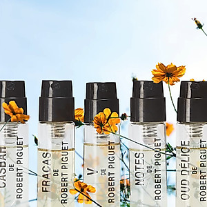 Robert Piguet L'Expérience Piguet Discovery Set | Includes Fracas, Casbah, V, Oud Délice and Notes, 0.08 Fl Oz