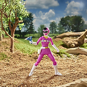 Power Rangers Lightning Collection in Space Pink Ranger 6-Inch Premium Collectible Action Figure Toy with Accessories, Kids Ages 4 and Up