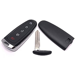 for Ford Smart Key Fob Shell Case Fit for Ford Edge Escape Explorer Focus Flex Taurus Fusion Lincoln MKS MKT MKX Replacement Keyless Entry Remote Blank Key Cover (1)