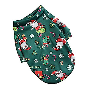 Dog Track Suits for Big Dogs Autumn Dogs Sweater Print Clothes and Velvet Models Pet Winter Cats Plus Santa Two-Legged Pet Clothes Dog Winter Sweaters for Small Dogs Girl