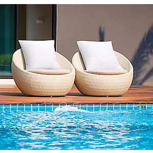 Thmyo Pack of 4 Outdoor Pillow Inserts,Water Resistant Square Decorative Throw Pillows Couch Sham Cushion Stuffer for Bed Living Room Garden Patio Bench (18x18 inch/ 45x45cm)