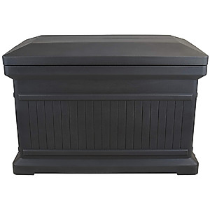 RTS Companies Inc 550200501A7981 Home Accents Parcelwirx Standard Horizontal Delivery Drop Box with Lift Off Lid, Graphite