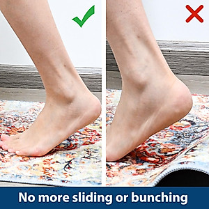 Coyacool Non Slip Rug Pads for Hardwood Floors, 9x12 Rug Pad Gripper for Area Rugs, Under Carpet Anti Skid Mat, Beige, Keep Your Rugs Safe and in Place