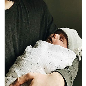 Burt's Bees Baby Swaddles, 100% Organic Muslin Cotton Baby Blankets, Multipurpose Lightweight & Breathable, Pack of 3