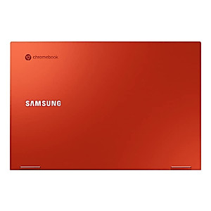 SAMSUNG Galaxy ChromeBook 13 Laptop 13.3" 4K UHD AMOLED Touchscreen (100% Adobe RGB, 100% DCI-P3) Intel Quad-Core i5 Processor 8GB RAM 256GB SSD Backlit Fingerprint USB-C ChromeOS Fiesta Red