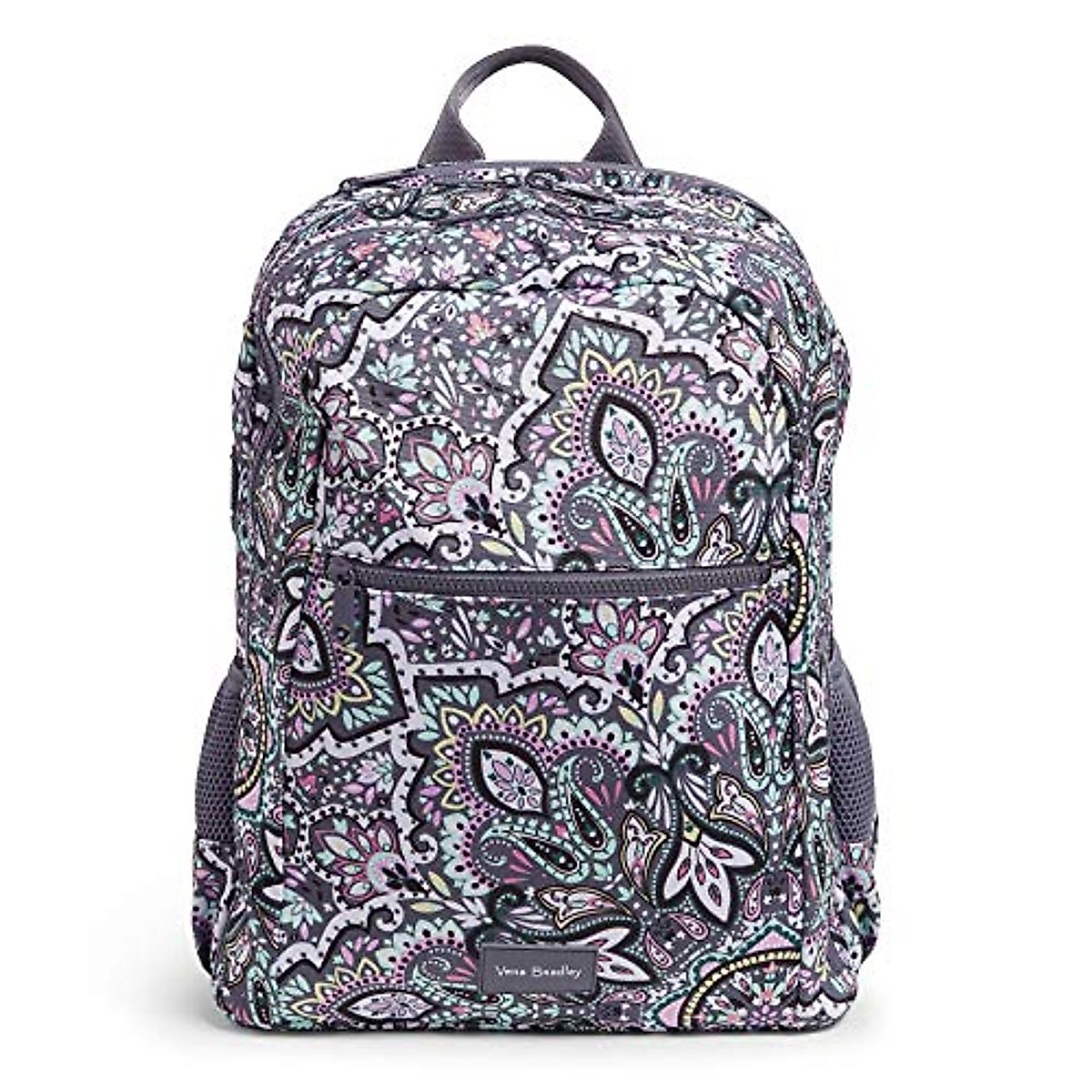 Vera Bradley Women's Recycled Lighten Up Reactive Grand Backpack, Bonbon Medallion, One Size