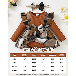 HIGHUZZA Newborn Baby Girl Clothes Infant Outfit Fall Winter Romper Ruffle Long Sleeve Shirt Flower Pant Set Toddler Baby Clothing for Girl 3-6 Month Pink