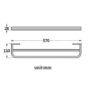 Black Home Wall Mounted Towel Rack Wall Storage Towel for Bathroom, Bronze Bathroom Towel Bar, Antique Brass Wall Mounted Towel Holder, Double Towels Hanger Shelf Rack for Kitchen