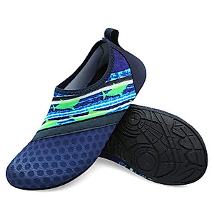 JIASUQI Summer Beach Pool Water Shoes Sock for Kids Boys Girls Splice Navy US 2.5-3 M Little Kid