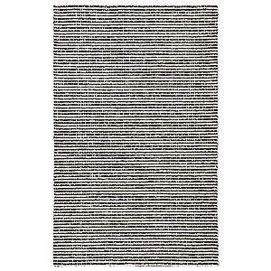 SAFAVIEH Abstract Collection 4' x 6' Black/Ivory ABT853Z Handmade Premium Wool Entryway Living Room Foyer Bedroom Accent Rug