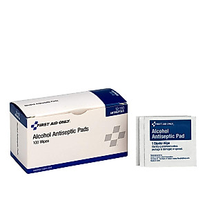 First Aid Only 12-110 Alcohol Wipes, Individually Wrapped, 100 Per Box