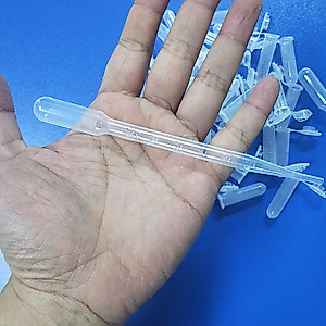 PUPUZAO Newly Hatched Brine Shrimp Storage Tubes 2ml (40 Pack) with Collecting Droppers