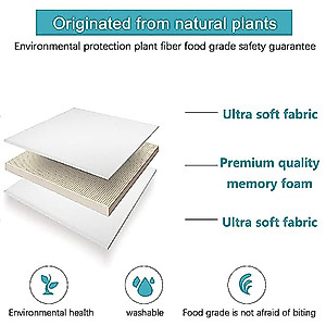 SECOND MUM Bed Pillow for Sleeping Memory Foam Body Leg Support PiIIow Ultra Cmofortable Breathable Machine-Washable Travel Friendly (Gray)