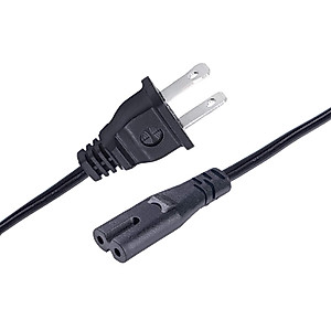 8ft Power Cord Replacement for Xbox Series X Console 2 Prong Power Cord IEC C7 AC Cable
