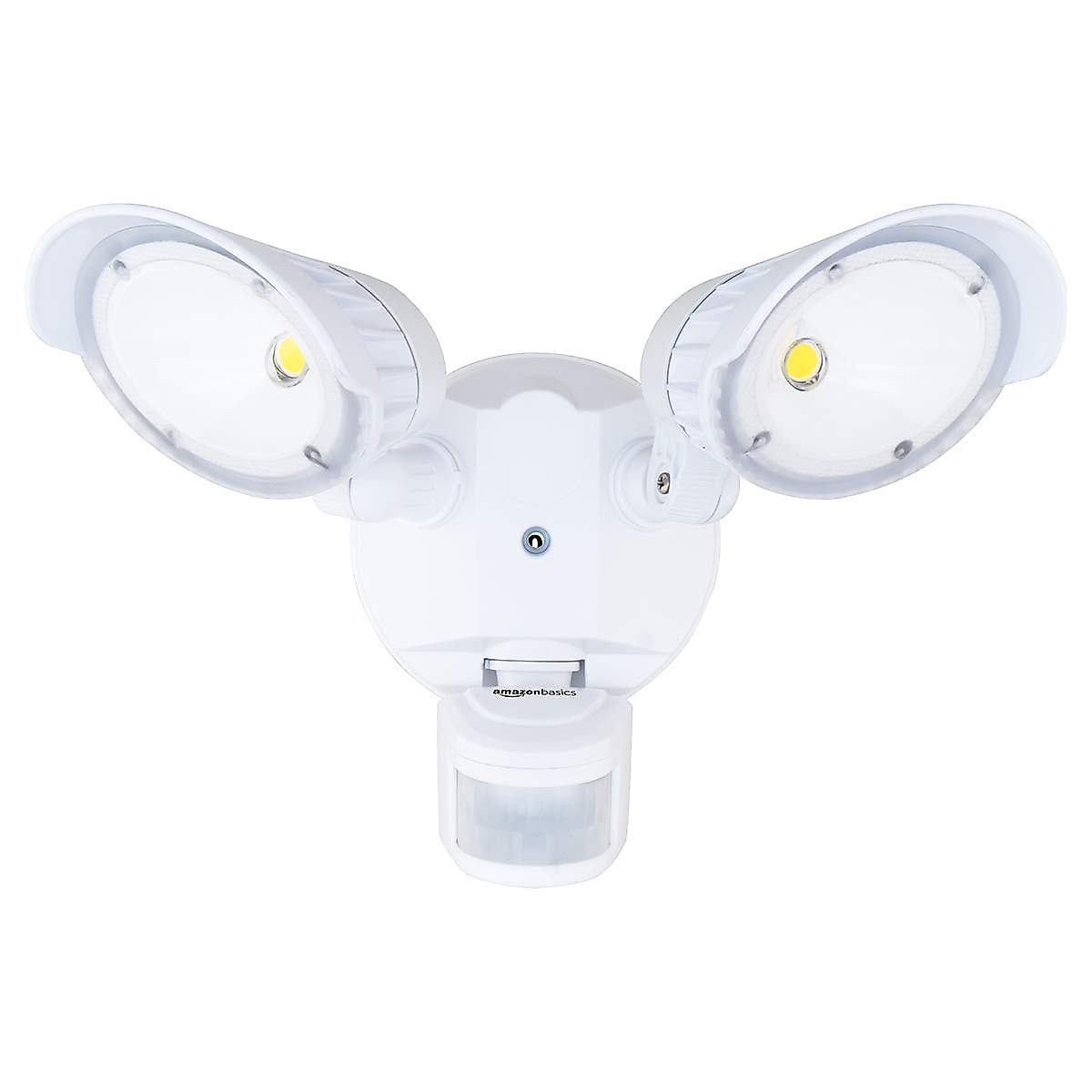 Amazon Basics 40W Waterproof LED Outdoor Motion Sensor Security Light with 2 Adjustable Metal Heads , Up to 180 Detection Angle, 4000 Lumen, ETL Certified