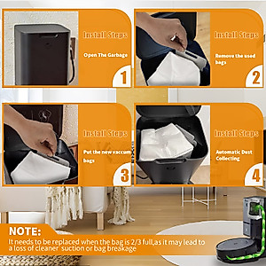 10 Pack Vacuum Bags Replacement parts for irobot Roomba, Compatible with All Roomba i & s & j Seriem Vacuum Cleaner, Clean Base i1 i1+ i3 i3+ i4 i4+ i6 i6+ i7 i7+ j7 j7+ i8 i8+ S9 S9+ Automatic Dirt